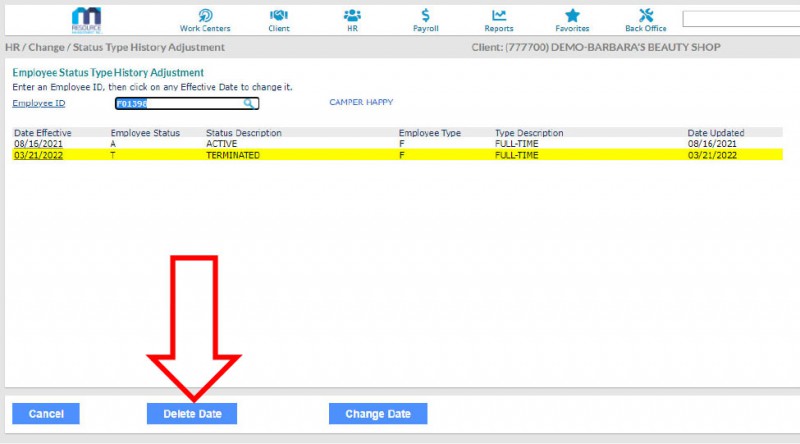 Rehires, Less Than 60 Days - RMI Education Center