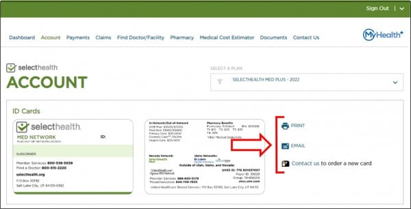 ID Cards, SelectHealth - RMI Education Center